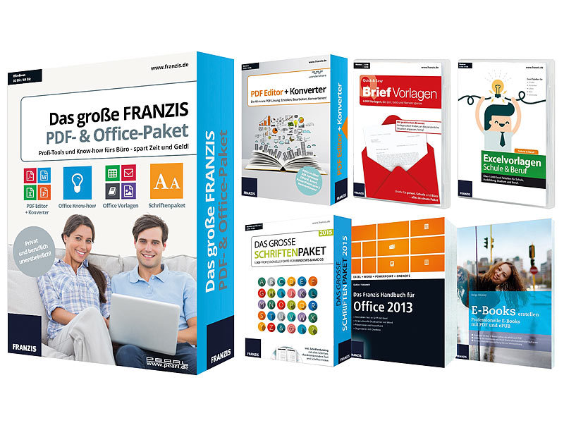 FRANZIS Das große FRANZIS PDF- & Office-Paket