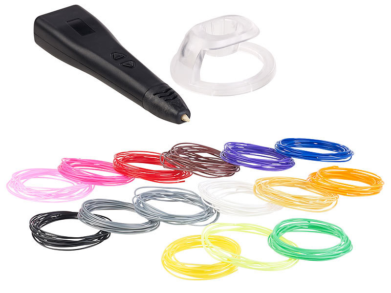 FreeSculpt 3D-Drucker-Stift mit USB-Stromversorgung, inkl. 15er-Set ABS ...