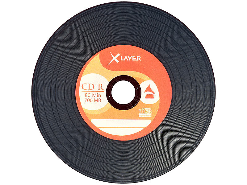 CD Rohlinge: Vinyl-Look CD-R 700MB/80Min 52x, 100er-Spindel (Rohlinge)