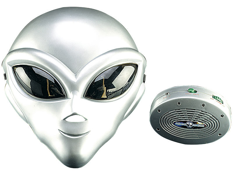 Alien-Maske mit Stimmverzerrung