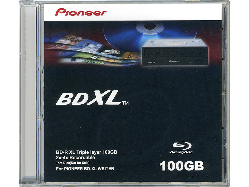 Pioneer BD-R XL 100GB - 2x - 4x Blu-ray-Rohling im Jewelcase