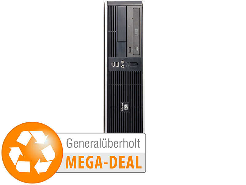 hp Compaq DC5750 SFF, AMD Athlon 64 X2, 160 GB, DVD, Win 7 (refurb.)