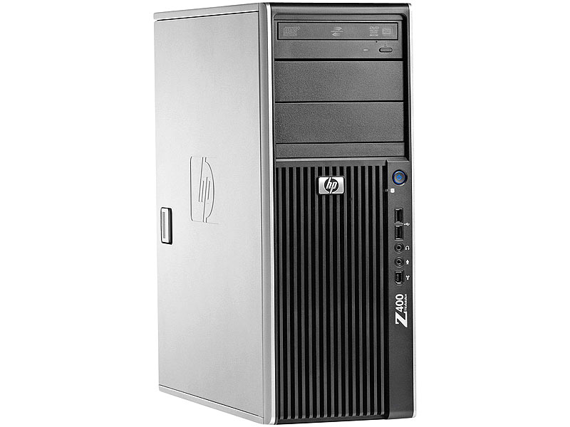 hp Workstation Z400, Xeon W3565, 12 GB, 160 GB + 750 GB, Win 10 (refurb.)