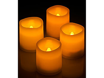 PEARL Mini LED-Kerzen, 4er-Set