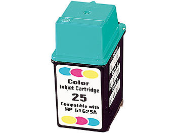3x Recycled Cartridge für HP (ersetzt 51625A No.25), color