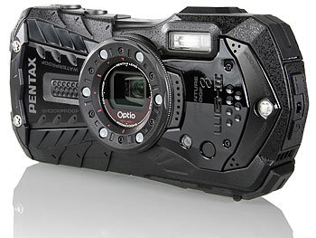 16MP wasserfeste Outdoor-Kamera WG-2, 5x opt. Zoom, HD, schwarz