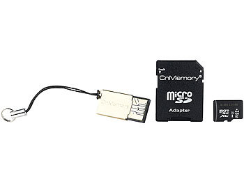 microSDXC Package: microSD/SDXC 64 GB Class 10 inkl. USB-Cardreader