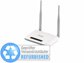 7links 300-Mbit-WLAN-Router mit 4 Ethernet-Ports, Versandrückläufer