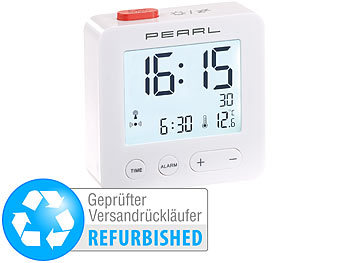 PEARL Reise-Funkwecker: Digitaler Reise-Funk-Wecker Versandrückläufer ...