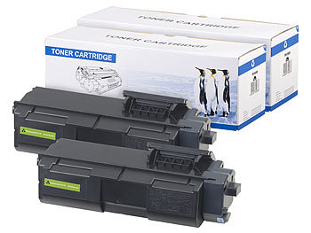 iColor Toner-Kartusche TK-1160 für Kyocera-Laserdrucker, black, 2er-Set