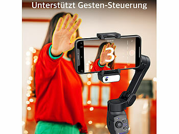 Somikon Handy-Gimbal: KI-Tracking-Stabilisator für Smartphone bis 7,7 ...