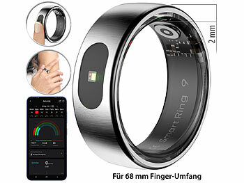 newgen medicals Sport-Fitness-Ring: Fitnesstracker-Ring, Touch ...