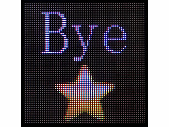 Luminea LED Bilderrahmen: Programmierbares LED-Display mit 64 x 64 LEDs ...