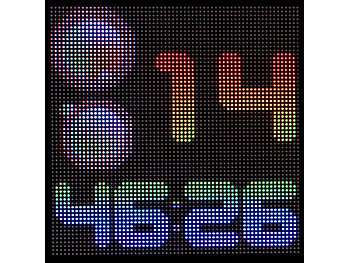 Luminea LED Bilderrahmen: Programmierbares LED-Display mit 64 x 64 LEDs ...
