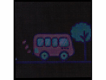 Luminea LED Bilderrahmen: Programmierbares LED-Display mit 64 x 64 LEDs ...