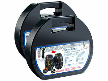 Lescars Schneekette Standmontage: 2er-Set Schneeketten Größe M für ...